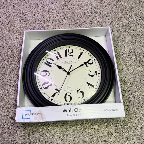 Mainstays | Wall Decor | Mainstays 15 Diameter Wall Clock | Poshmark